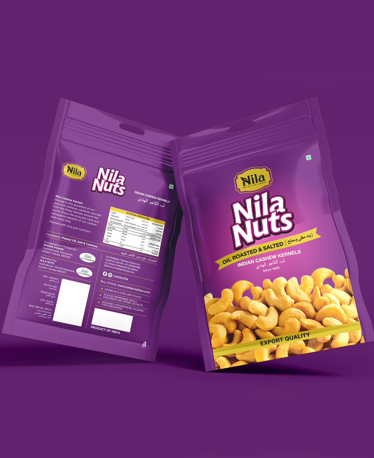 Buy Premium Cashew Nuts(Kaju) and Snacks Online - NilaNuts
