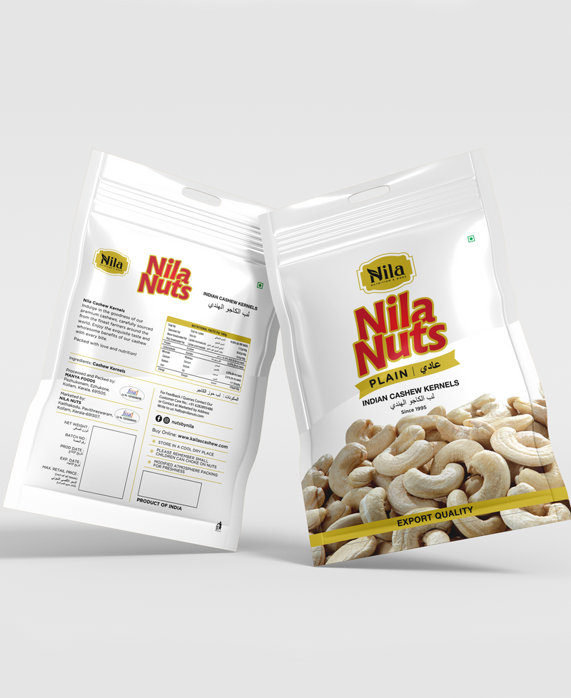 Plain Cashew Nuts (Kaju) | Premium Quality | NilaNuts.com